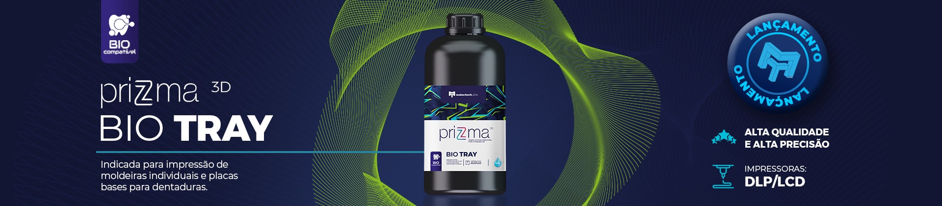 Resina 3D | Linha PriZma Makertech