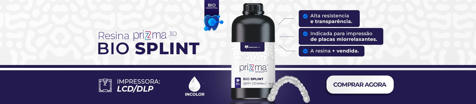 Resina 3D | Linha PriZma Makertech